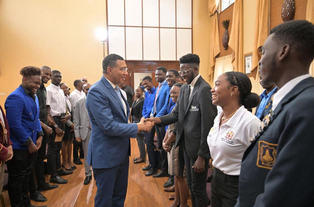 Prime Minister Holness Engages with National Youth Representatives ...